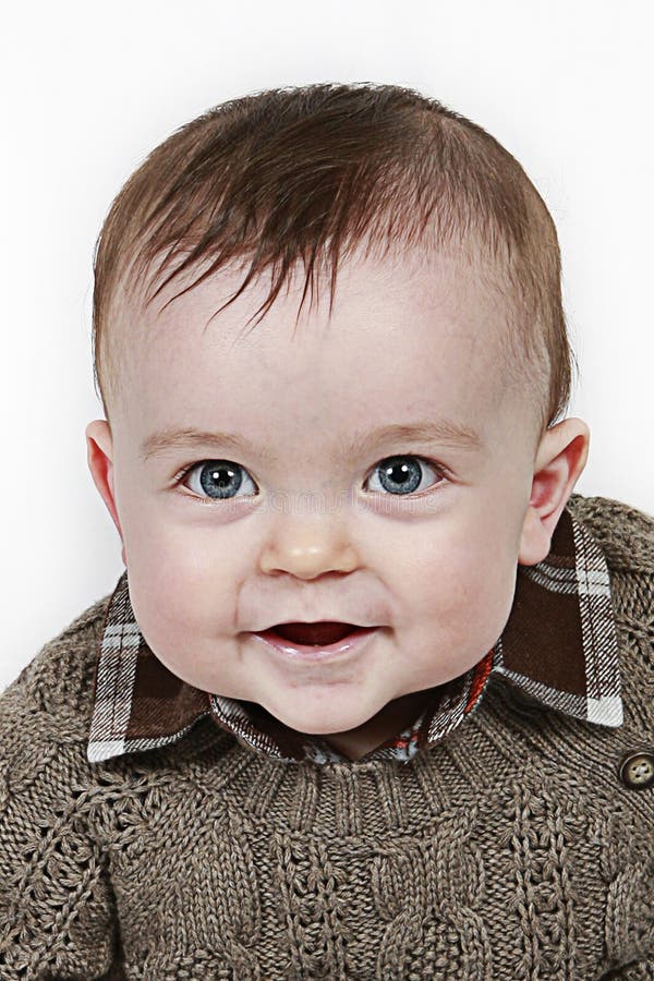 Bebé sonriente foto de archivo. Imagen de puente, infante - 12790636