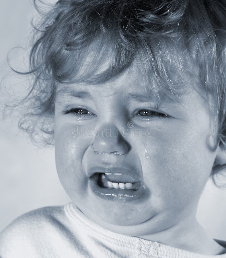Bebé triste imagen de archivo. Imagen de abadejo, lindo - 72053