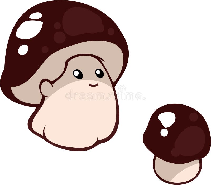 Emoticon Divertido De La Seta, Avatar Ilustración del Vector ...