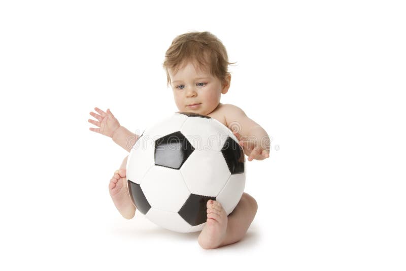 Bebé Futebol imagem de stock. Imagem de aberto, futebol - 32801435