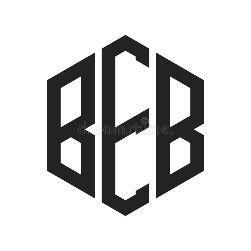 BEB Logo Design. Initial Letter BEB Monogram Logo Using Hexagon Shape ...