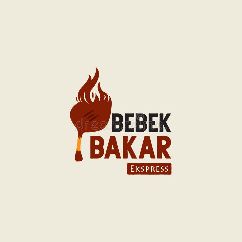 Illustration Logo for Business Culinary Food Ayam Bakar or Bebek Bakar ...