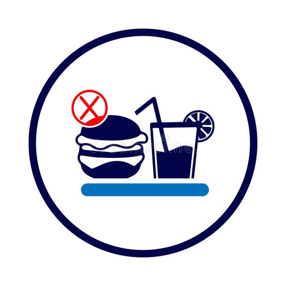 Bebida Alimenticia No Comida No Bebida Ni Comida Ilustración del Vector ...