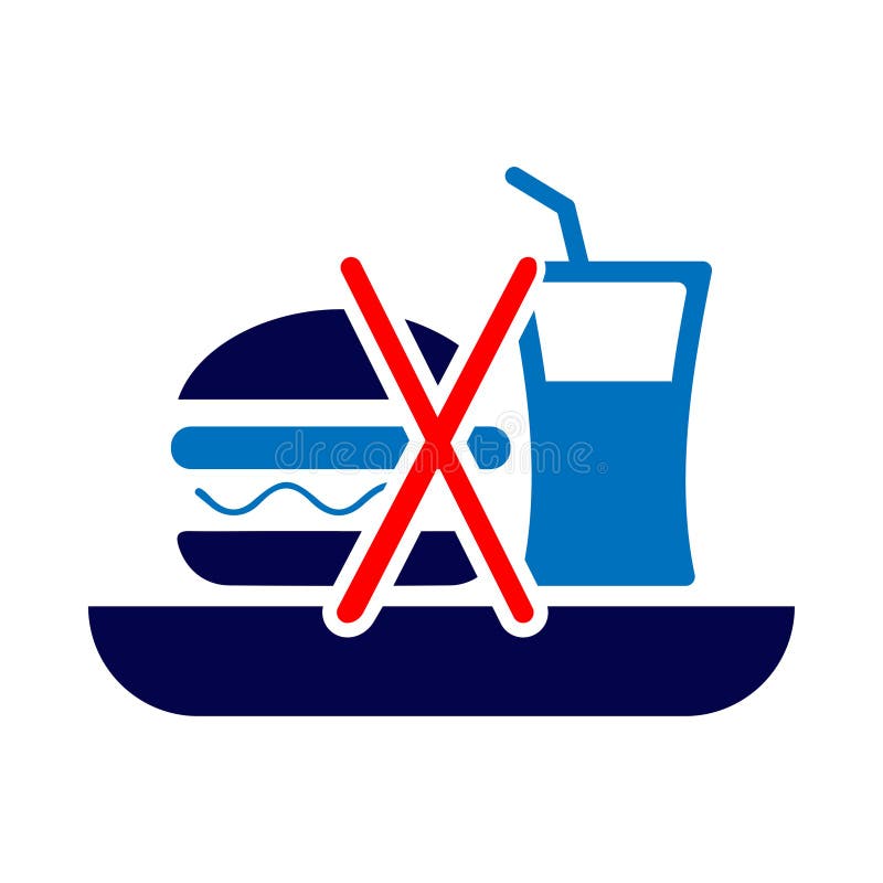 Bebida Alimenticia No Comida No Bebida Ni Comida Ilustración del Vector ...
