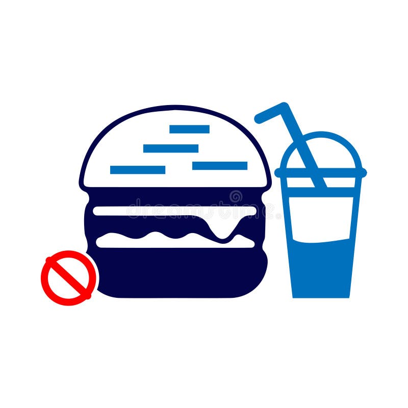 Bebida Alimenticia No Comida No Bebida Ni Comida Ilustración del Vector ...