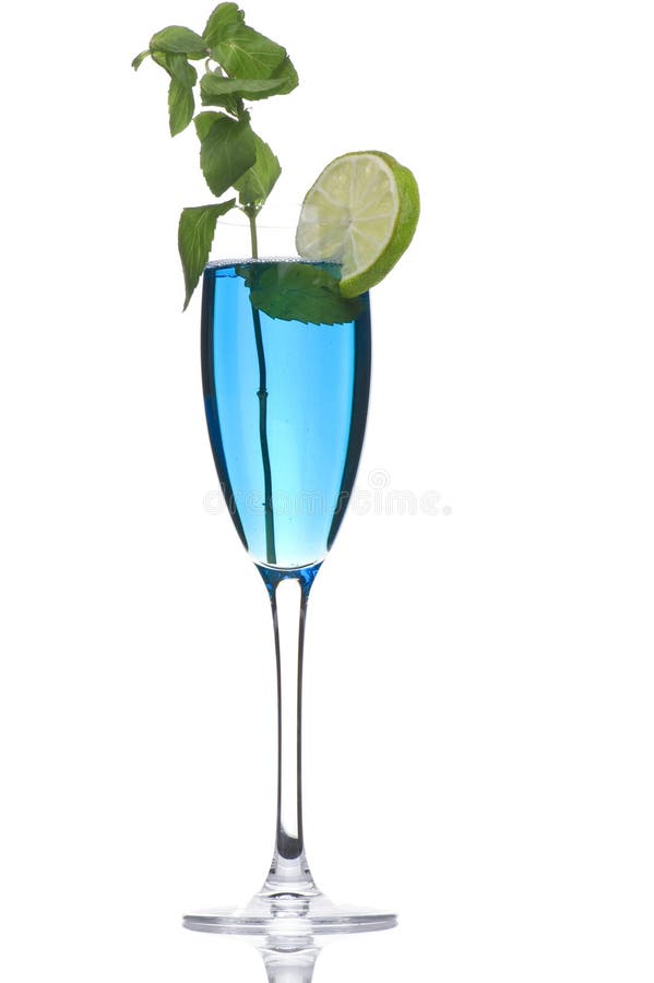 Bebida azul foto de stock. Imagem de frio, isolado, doce - 11682012