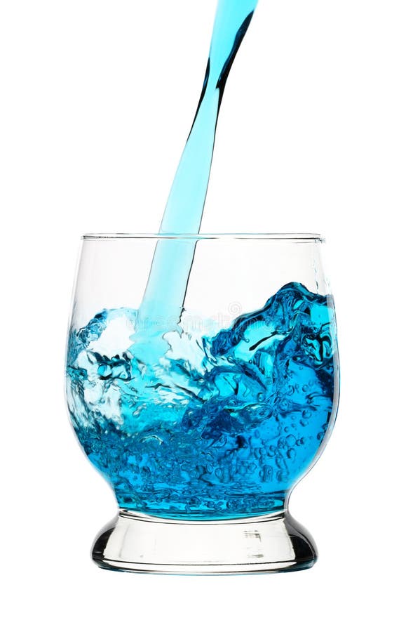 Bebida azul imagem de stock. Imagem de vidro, branco, martini - 2960909