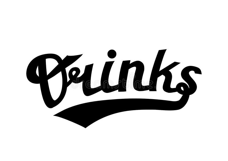 Bebidas Logo Isolated No Fundo Branco Ilustração do Vetor - Ilustração ...