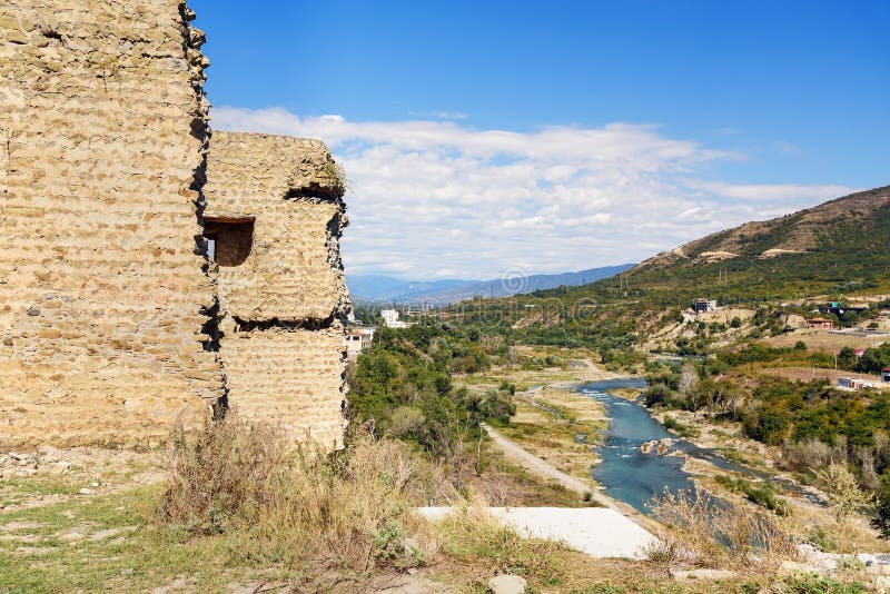 Bebris Tsikhe Fortress Near Mtskheta in Georgia Stock Image - Image of ...