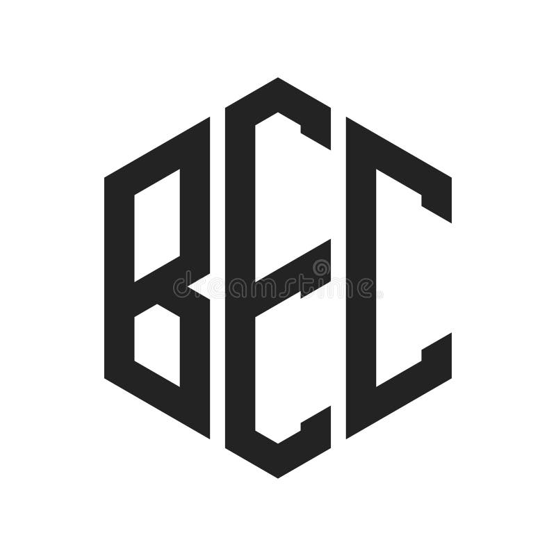 BEC Logo Design. Initial Letter BEC Monogram Logo Using Hexagon Shape ...