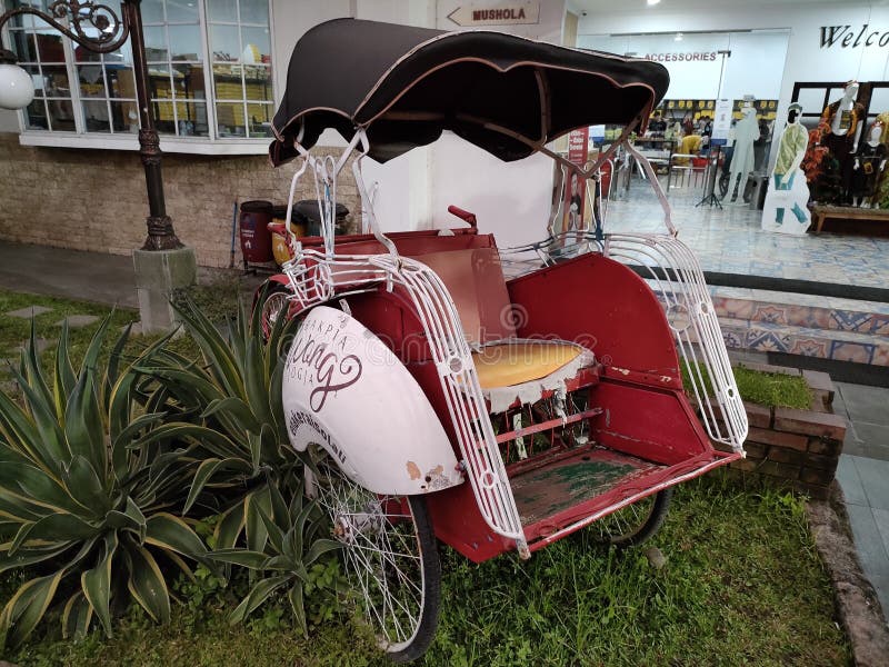 Becak, the Name for Conventional Means of Transportation in Indonesia ...