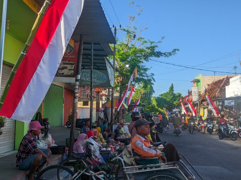 Becak Transportation in Indonesian Editorial Stock Photo - Image of ...
