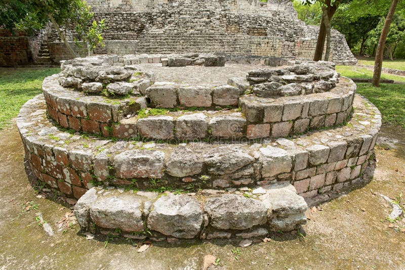 Becan Maya Temple in the Yucatan, Mexico. Stock Photo - Image of maya ...