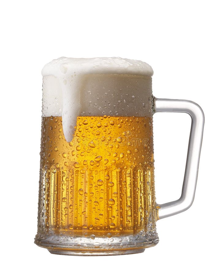 Becher Bier stockfoto. Bild von voll, streuung, wasser - 3265160