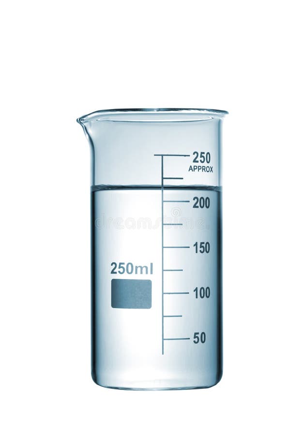 Becher Chimique Avec Une Solution D'isolement Sur Le Fond Blanc Photo ...