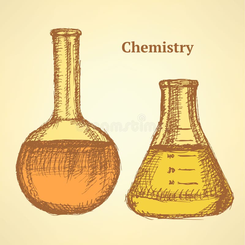 Becher De Croquis Dans Le Style De Vintage Illustration de Vecteur ...