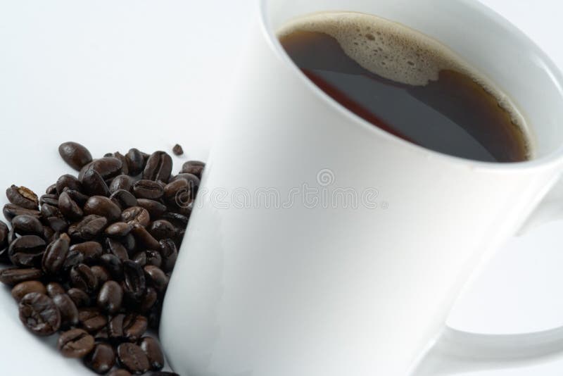 Becher Kaffee stockbild. Bild von spur, dampf, bohne, kaffee - 596109