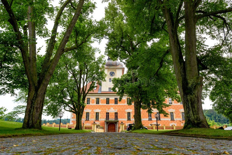 Bechyne castle stock image. Image of spring, landmark - 73729845