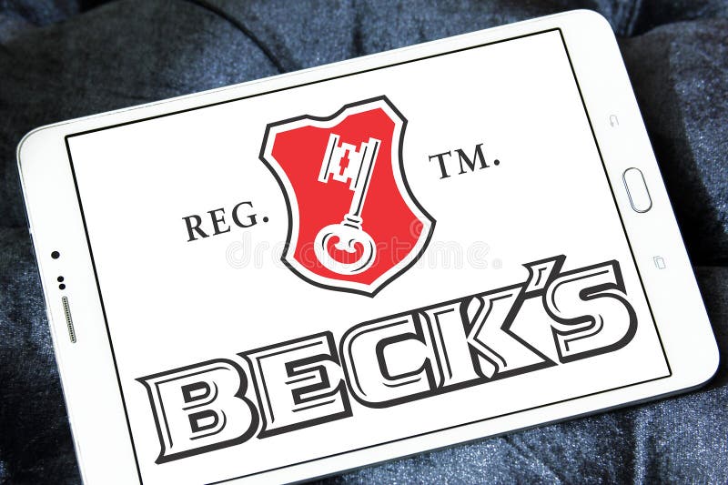 Beck`s beer logo editorial photo. Image of heineken, icons - 97351991