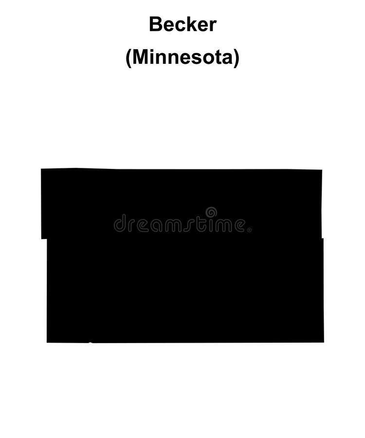 Becker outline map stock vector. Illustration of becker - 361609658