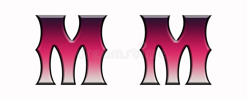 Becker Gothics Gradient Sans Serif Alphabet Letters Calligraphy Letter ...