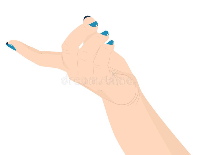 Beckoning finger gesture stock vector. Illustration of female - 119624963