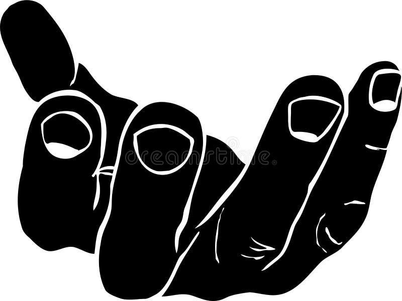 Beckoning hand stock illustration. Illustration of beliefs - 4299458