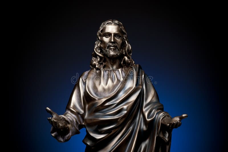 Beckoning Jesus stock image. Image of catholic, sculpture - 165481953