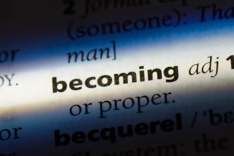 Becoming imagen de archivo. Imagen de libro, estar, papel - 114404851