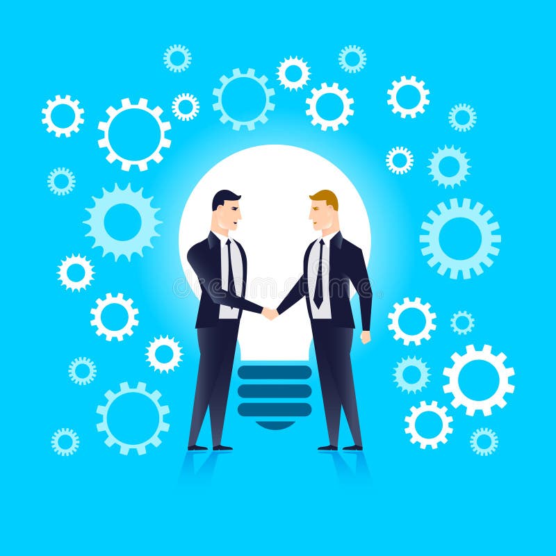 Becoming Partners, United by the Idea. Vector Illustration Stock Vector ...