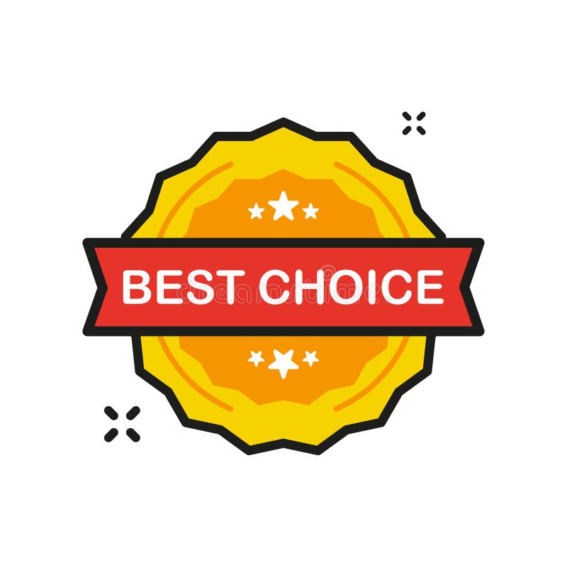 Best Choice on White Background. Green Recommended Banner. Vector ...