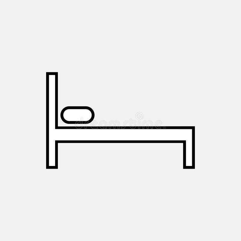 Accommodation Icon. Rest, Sleep. Motel, Hotel Symbol - Vector. Stock ...