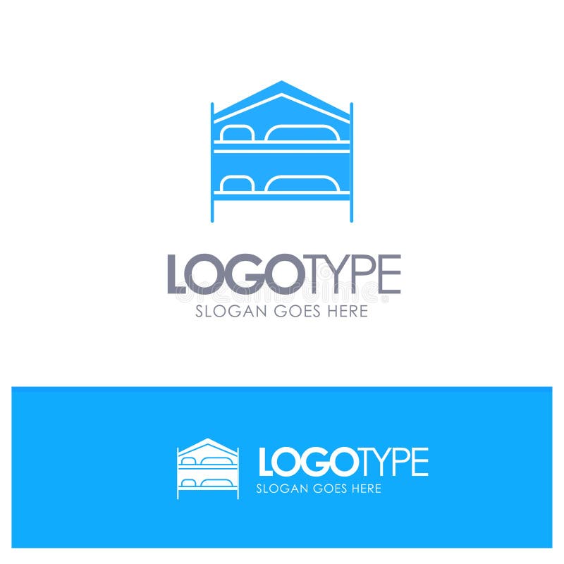 Bed, Bedroom, , Service, Hotel Blue Logo Vector Stock Vector ...