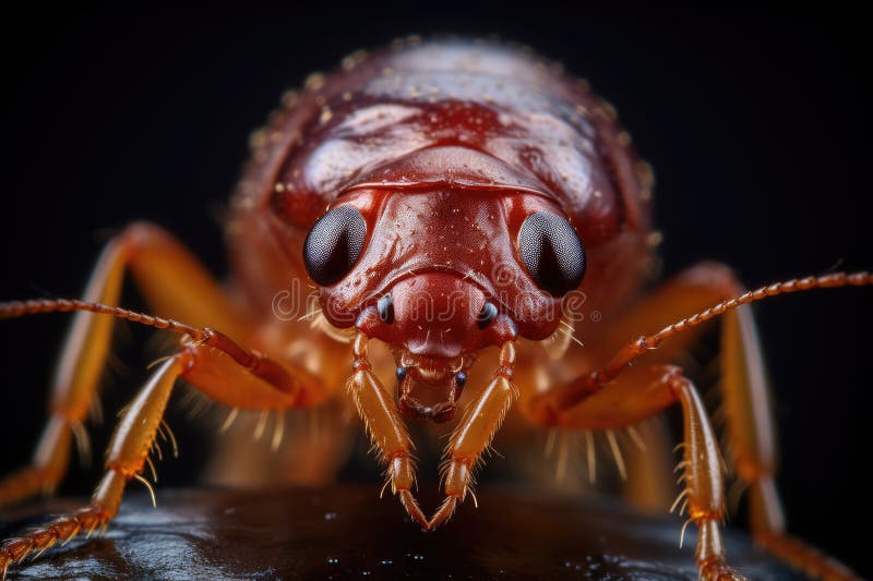 Bed Bug Macro. Cimex Hemipterus, Close Up View Stock Photo - Image of ...