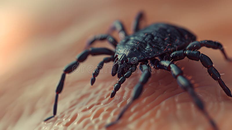 Bed bugs on human skin stock photo. Image of infestation - 319724414