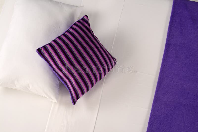 Bed close up. stock image. Image of decoration, double - 30321923