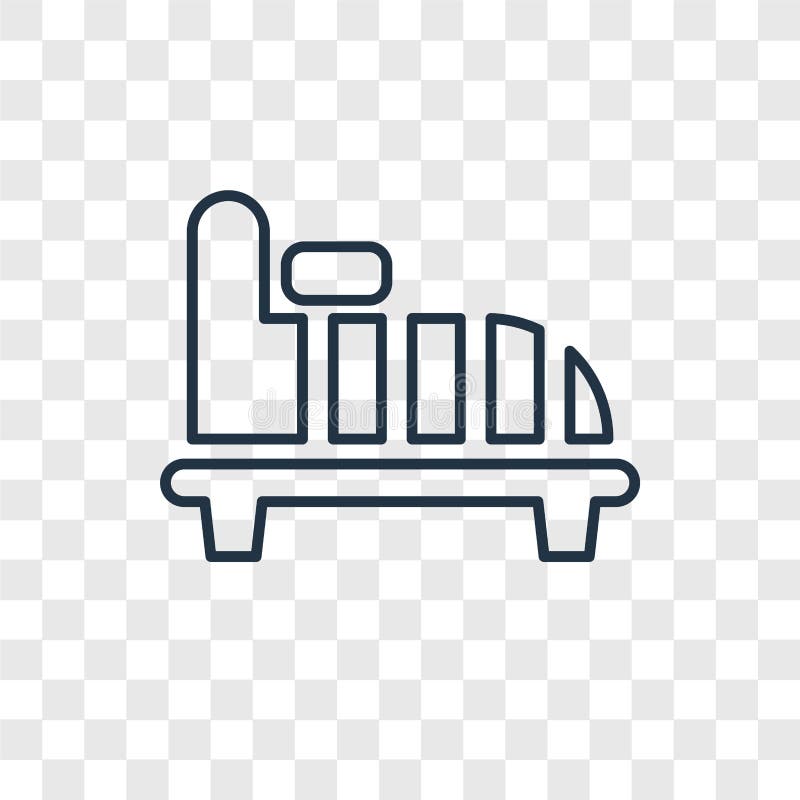 Bed Concept Vector Linear Icon Isolated on Transparent Background, Bed ...