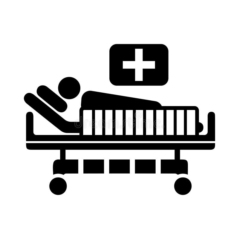 Bed, Hospital, Patient, Hospital Bed, Hospital Patient Bed Icon Stock ...