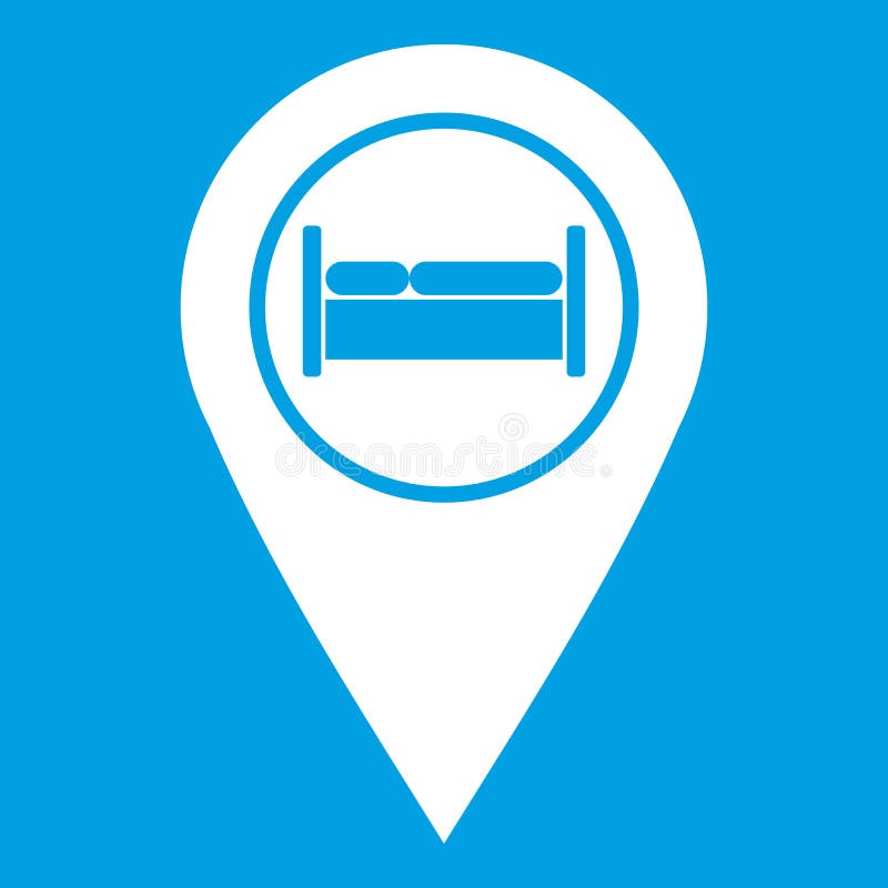 Bed, Hostel, Hotel Sign Icon Digital Purple Stock Vector - Illustration ...