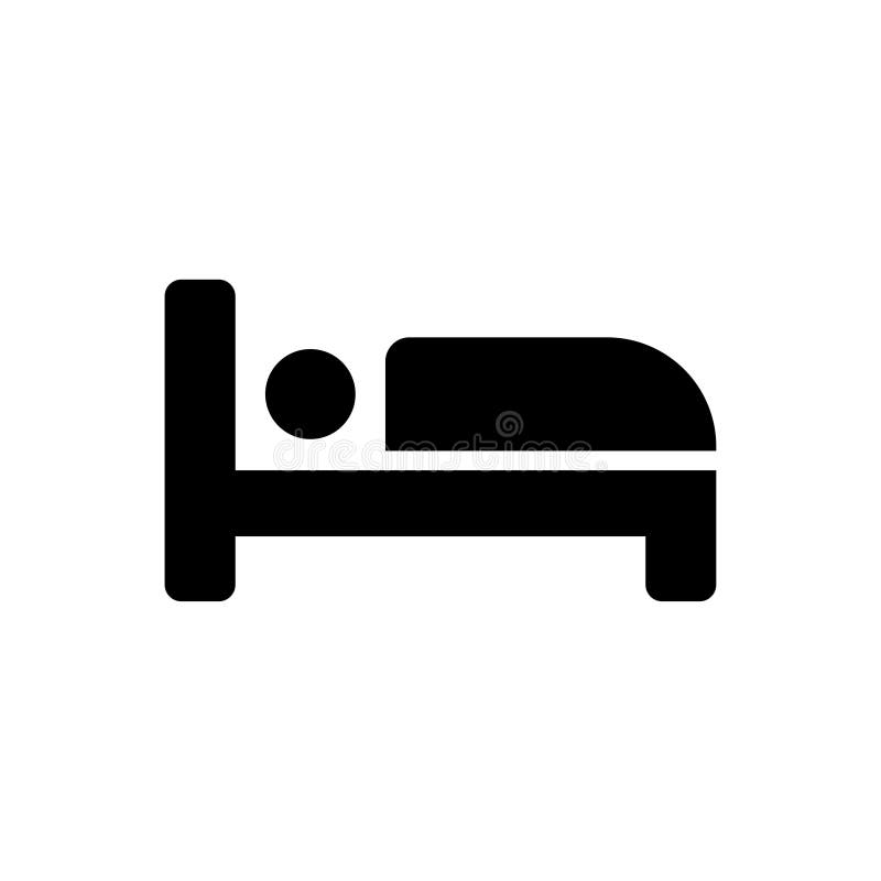 Bed Icon Flat Vector Template Design Trendy Stock Vector - Illustration ...