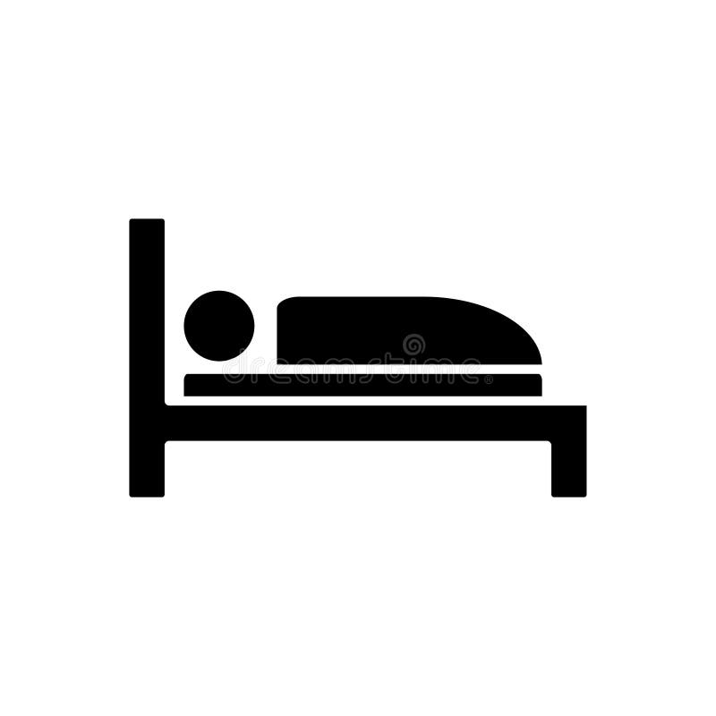 Bed Icon Flat Vector Template Design Trendy Stock Vector - Illustration ...