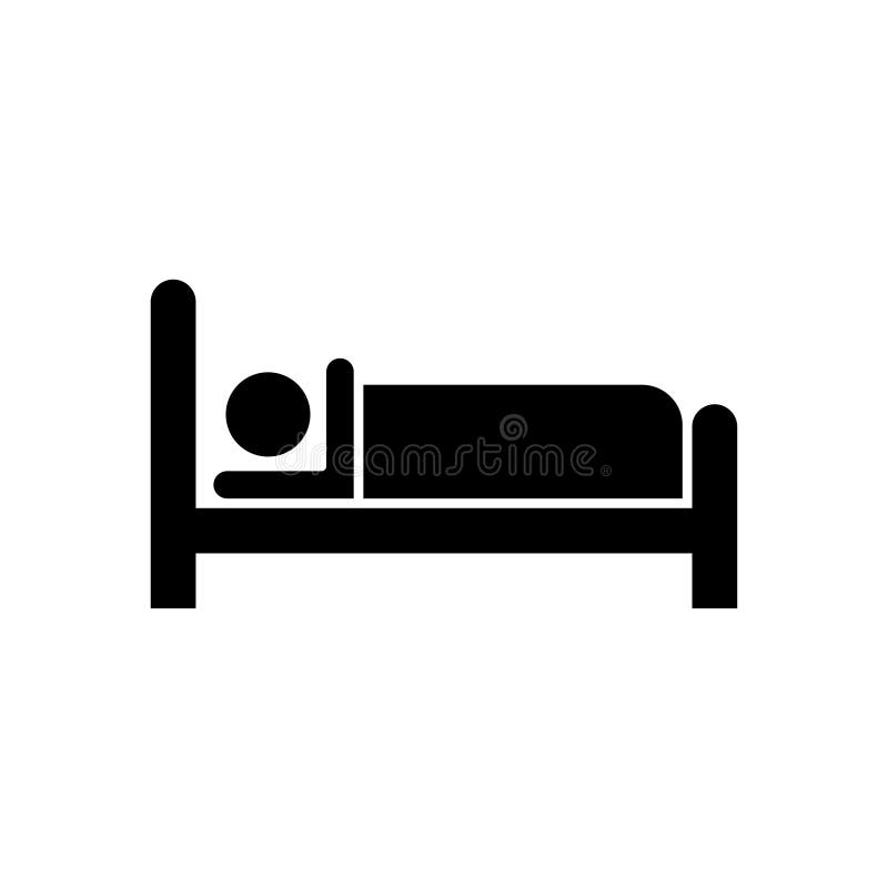 Bed Icon Flat Vector Template Design Trendy Stock Vector - Illustration ...