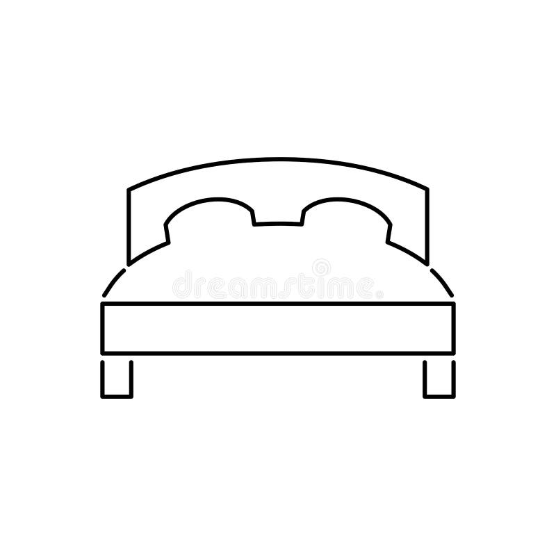 Bed Icon Simple Flat Style Vector Illustration Stock Vector ...