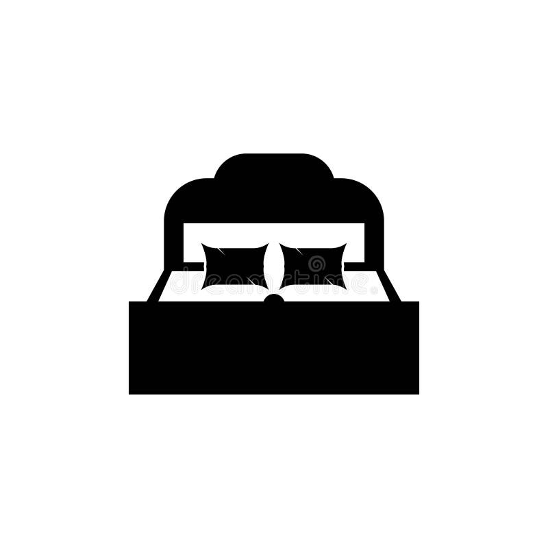Bed Icon and Symbol Vector Template Illustration Stock Vector ...