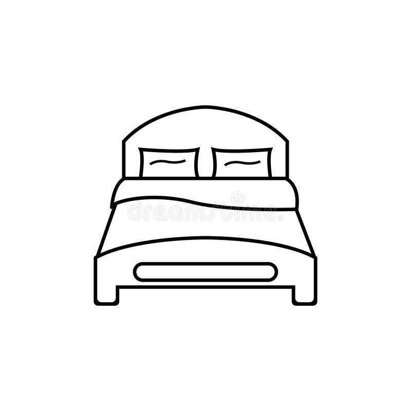 Bed Icon Vector Illustration Simple Design Stock Vector - Illustration ... Bed Icon Vector Illustration Simple Design Stock Vector - Illustration ...