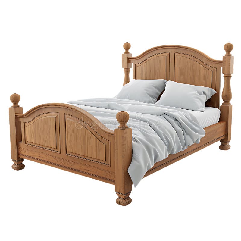 A Bed Isolated in an Image with High Resolution Stock Illustration ...