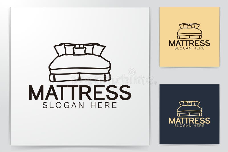 Bed Logo Ideas. Inspiration Logo Design. Template Vector Illustration ...