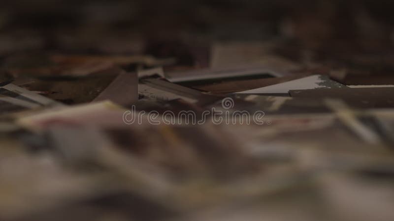 Bed of Old Photos Texture Straight-on Stock Video - Video of film ...