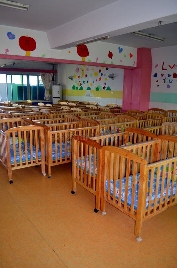 Bed in an orphanage stock image. Image of dorm, little - 80203043