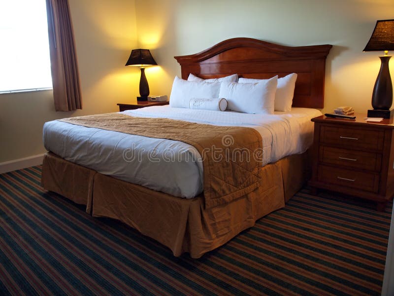 Bed in room stock photo. Image of bedroom, twin, size - 25936042